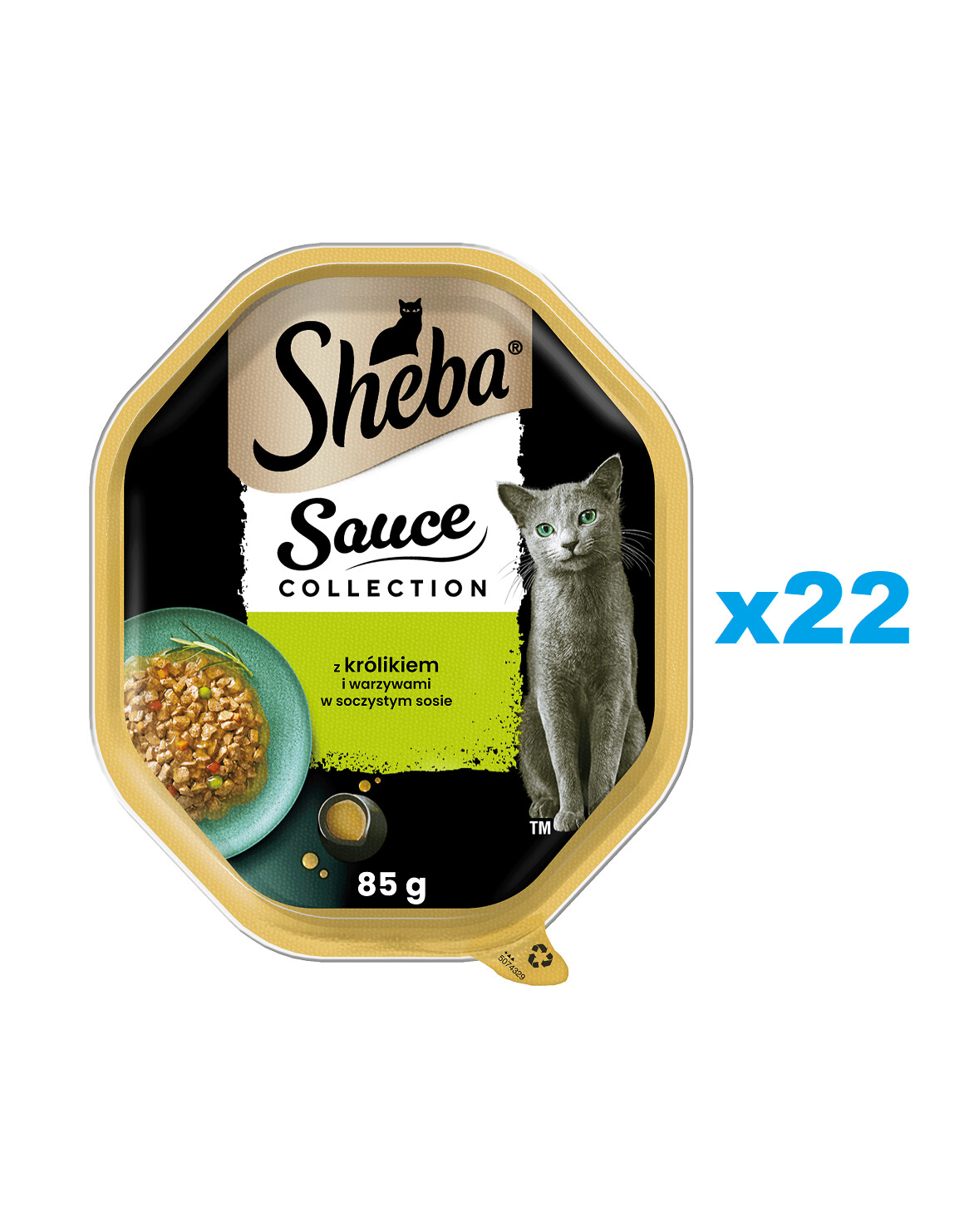 SHEBA Sauce Collection tray 22x85 g aliment complet humide pour chats ...